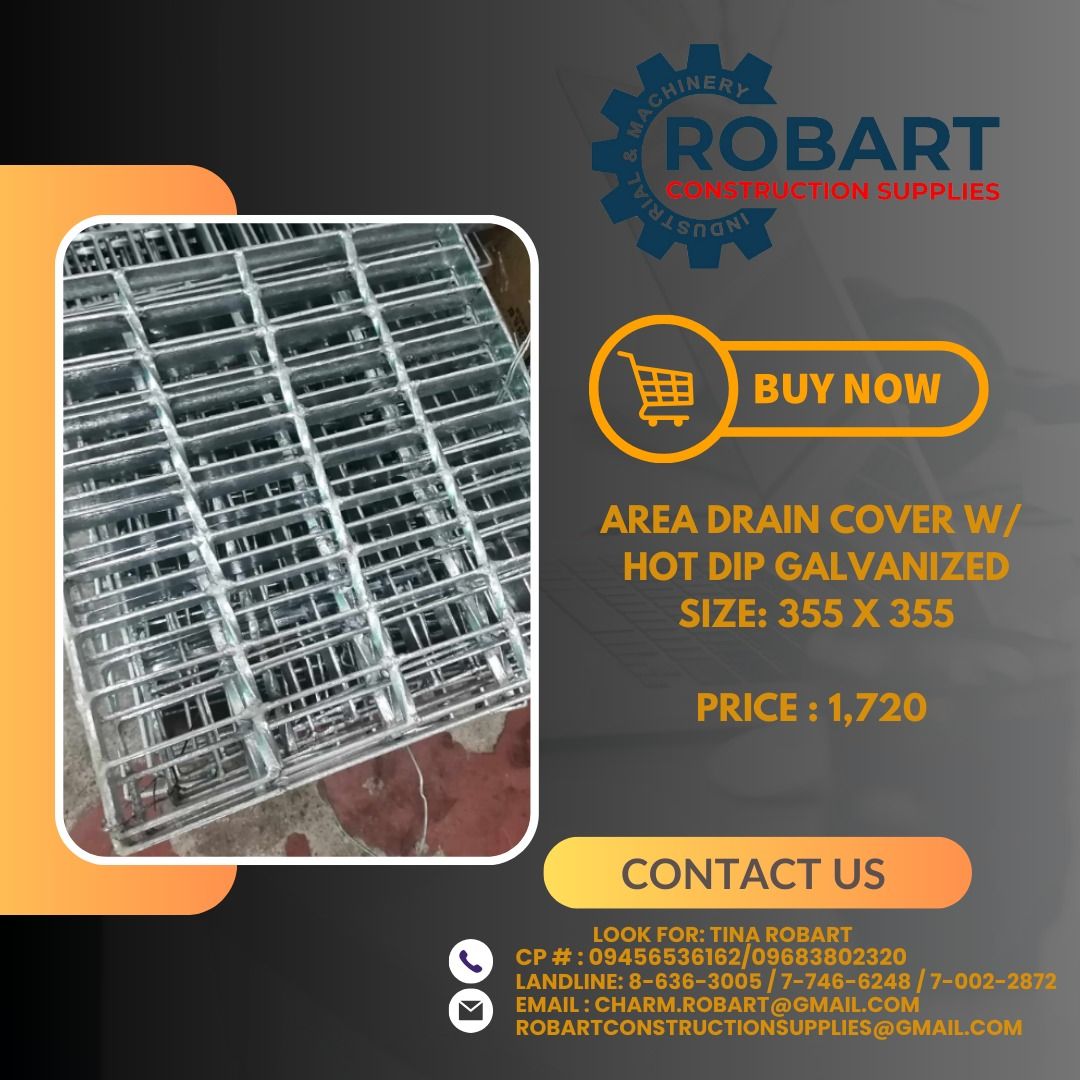 HOT DIP GALVANIZED AREA DRAIN COVER, Commercial & Industrial ...