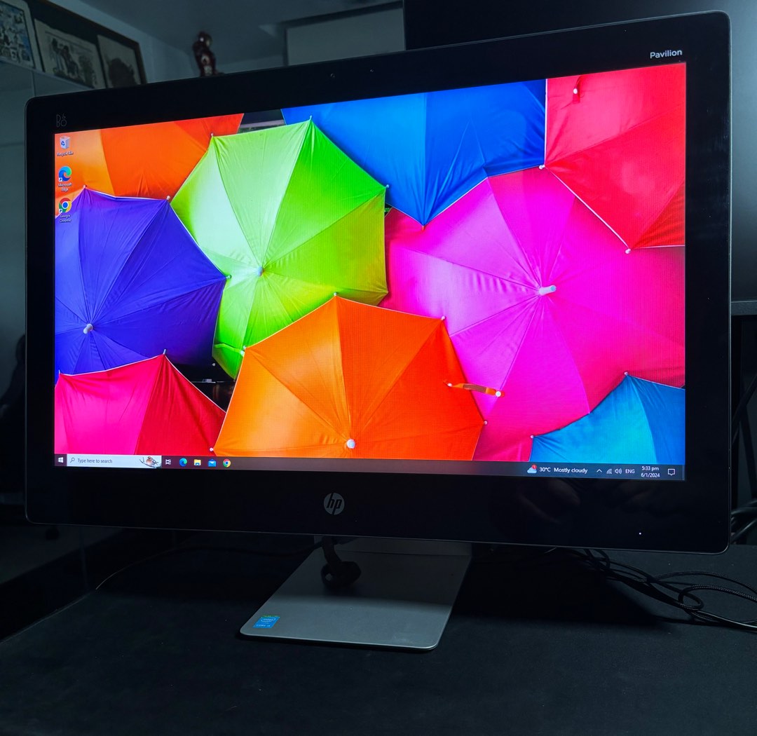 HP Pavilion AiO All-in-One 23" inch FHD Desktop Computer PC Processor ...