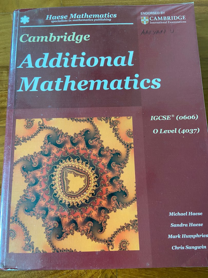 Igcse Additional Maths 0606 Hobbies And Toys Books And Magazines Textbooks On Carousell