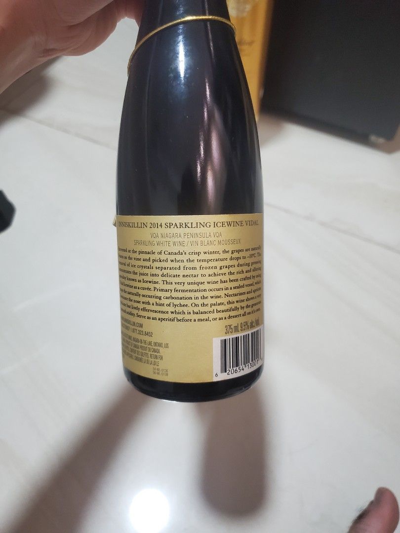 Inniskillin Sparkling Ice wine 2014, Food & Drinks, Alcoholic Beverages ...