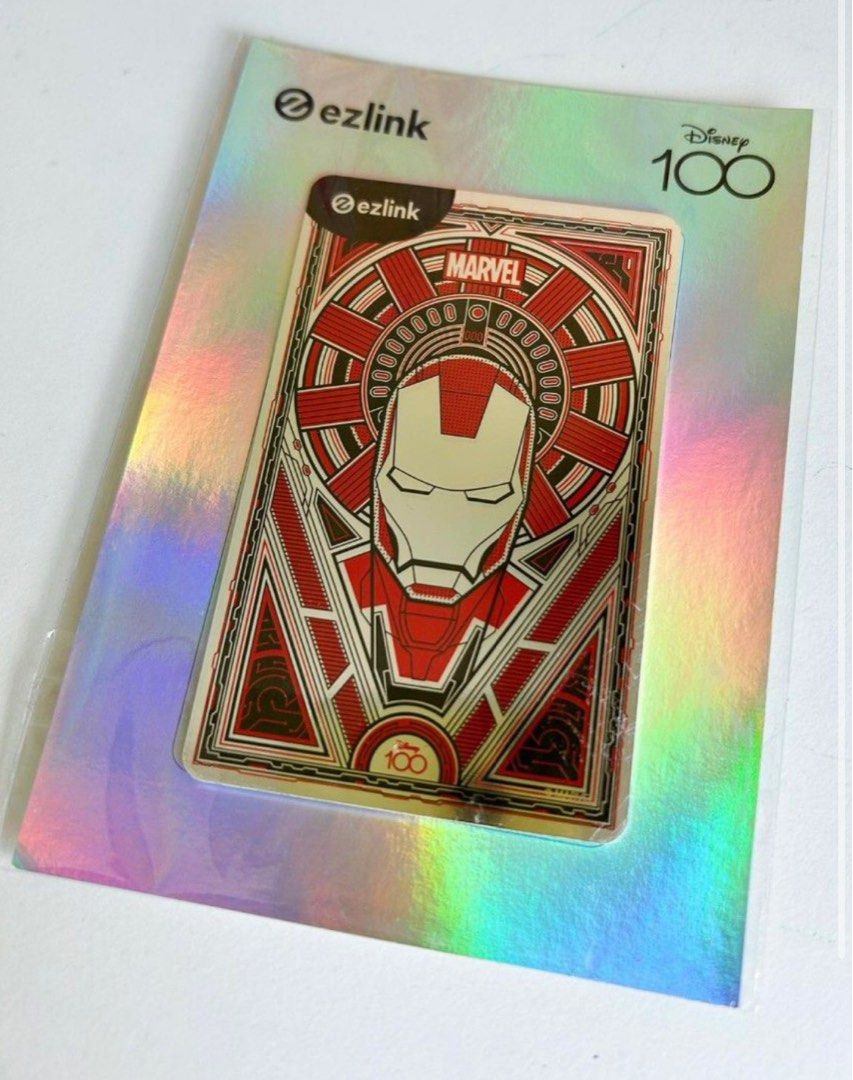 Iron man EZ-Link card Disney 100, Hobbies & Toys, Travel, Travel ...