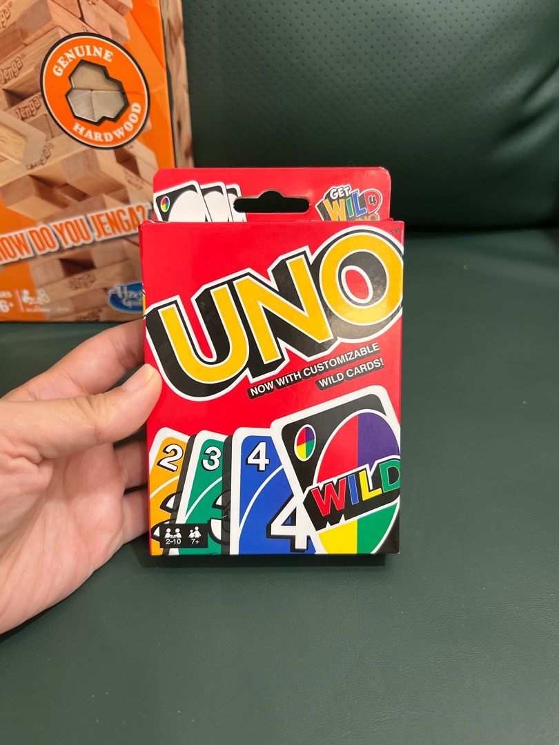 Jenga and Uno, Hobbies & Toys, Toys & Games on Carousell