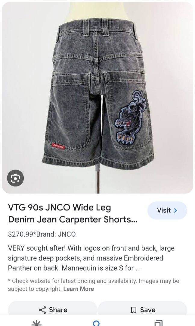 JNCO JORTS, Men's Fashion, Bottoms, Shorts on Carousell