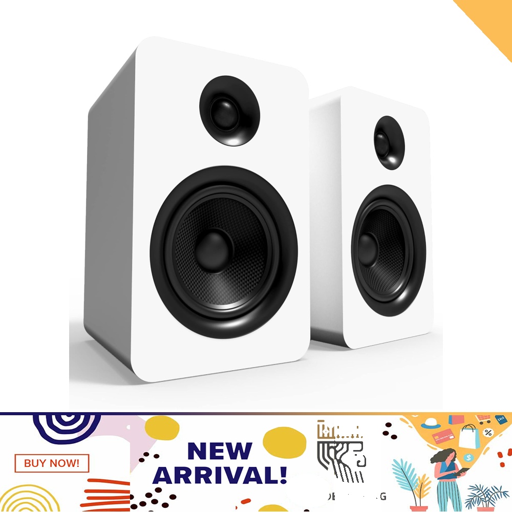 Kanto YU Passive 5.25" Passive Bookshelf Speakers with 1" Silk Dome ...