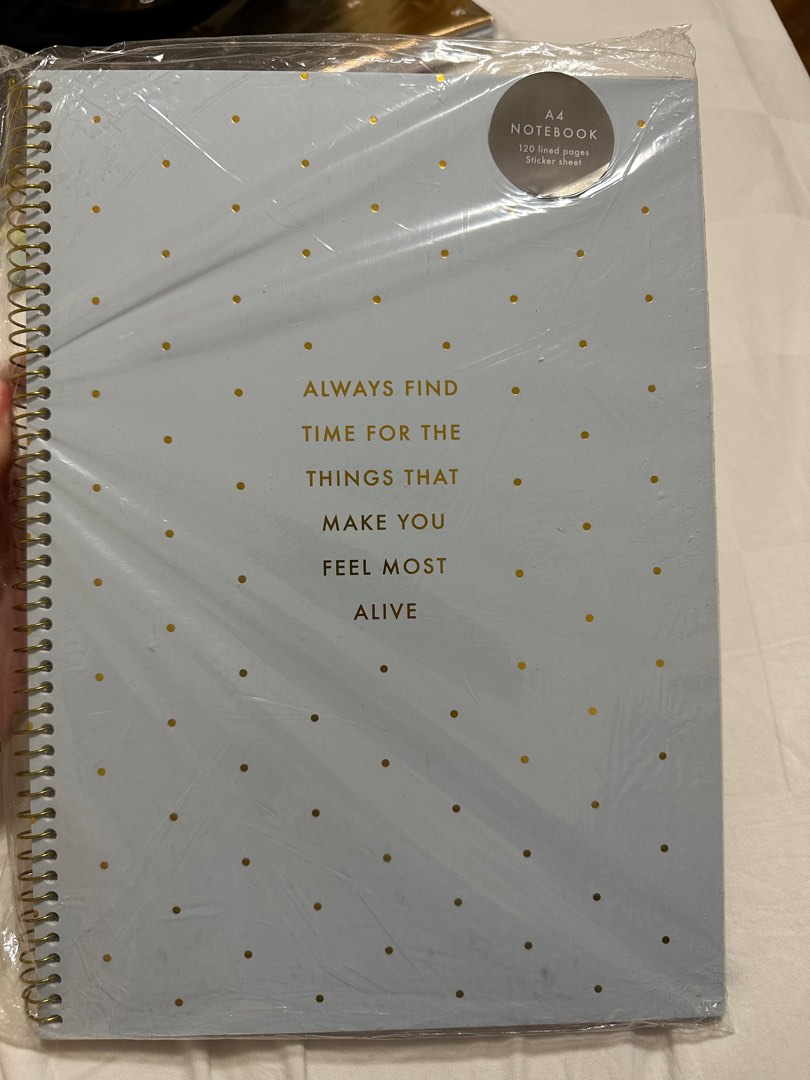 Kikki.k blue note book A4 size lined, Hobbies & Toys, Stationary ...