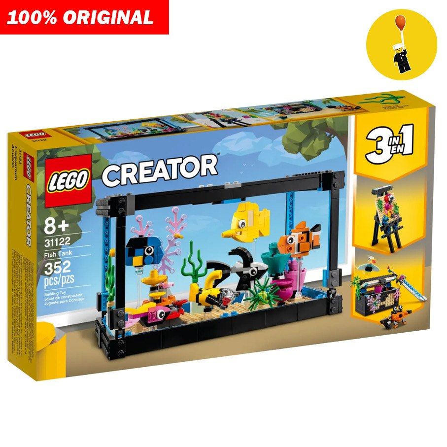 LEGO 31122 Creator 3in 1 Fish Tank (Dented Box Condition as photo show ...