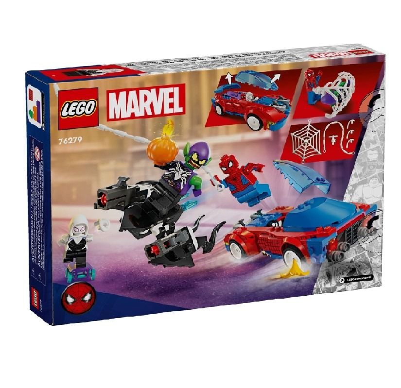 Lego 76279 Spider-Man Race Car & Venom Green Goblin 蜘蛛俠賽車 & 綠魔, 興趣及遊戲 ...