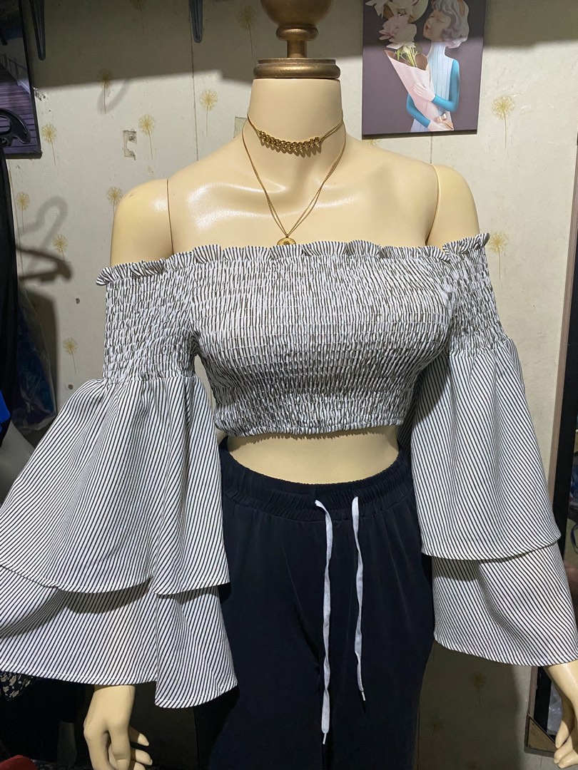 Luvalot off shoulder top, Women's Fashion, Tops, Others Tops on Carousell