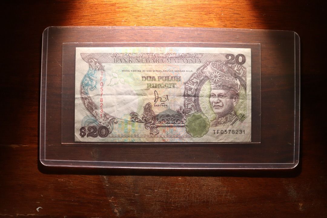 Malaysian GVF RM20 TF First Prefix Jaafar S6 Year 6th Series Banknote ...