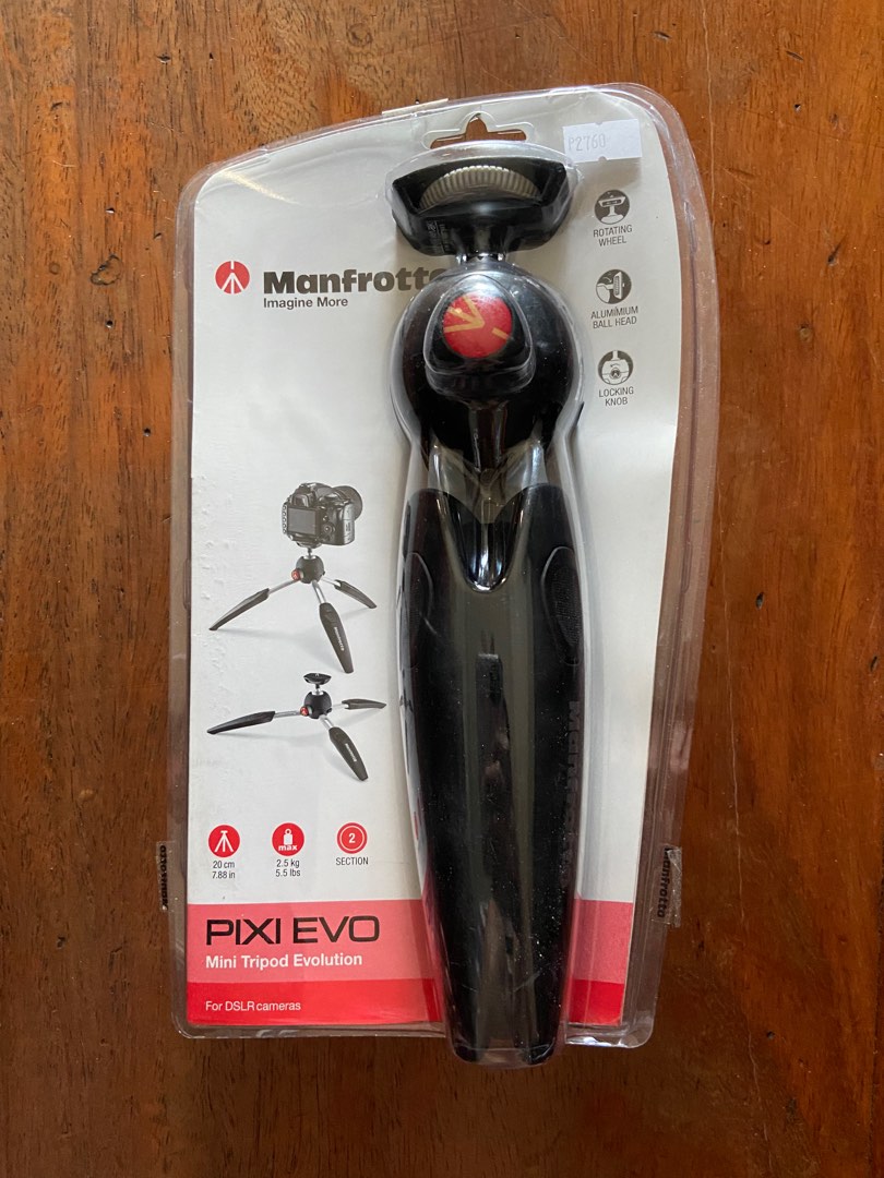 Manfrotto Pixi EVO Mini Tabletop Tripod, Photography, Photography Accessories, Tripods ...