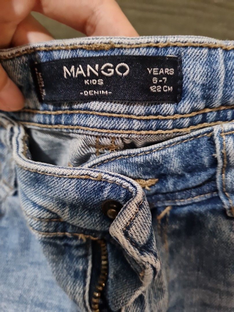 Mango maong pants, Babies & Kids, Babies & Kids Fashion on Carousell