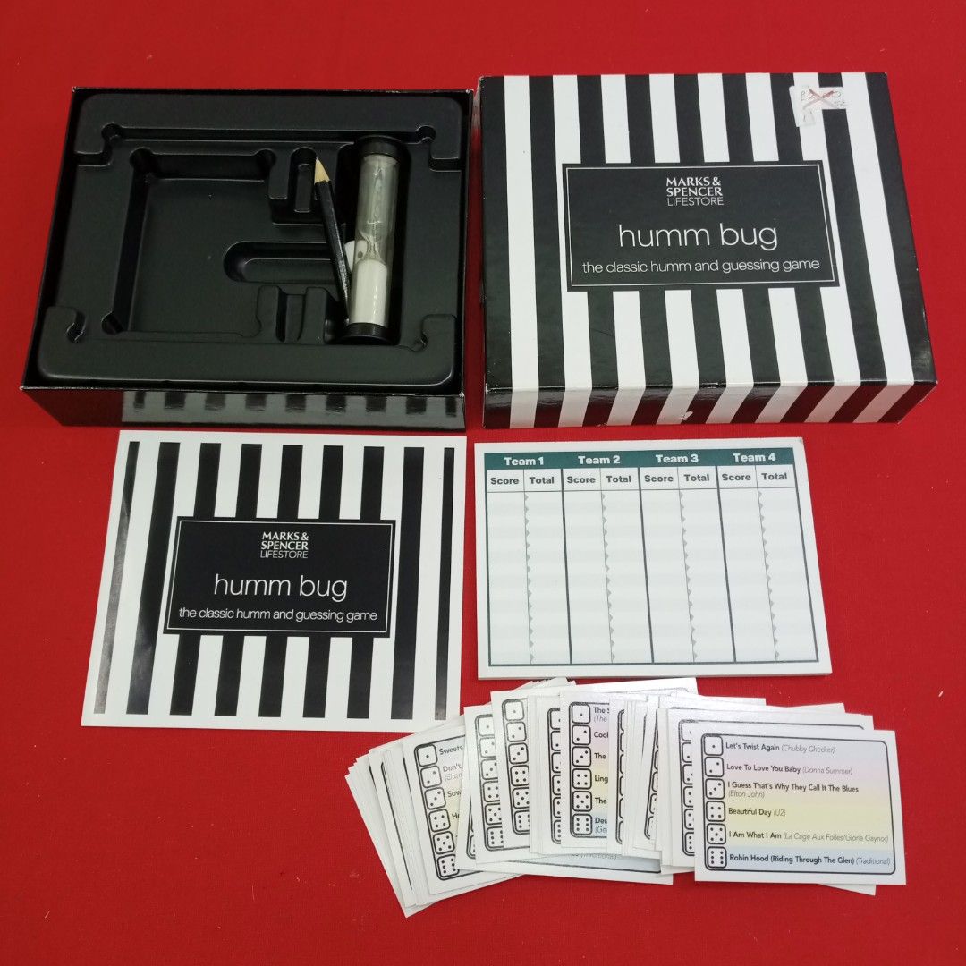 Marks and Spencer humm bug guessing game card game complete set for 175 ...