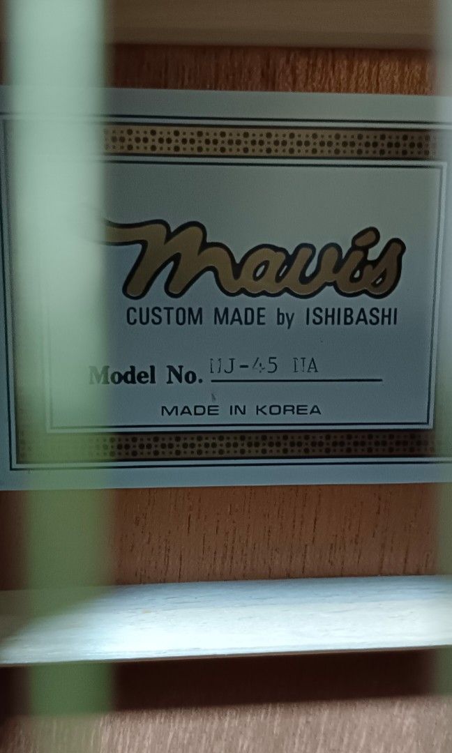 Mavis custom acoustic guitar, Hobbies & Toys, Music & Media, Musical ...