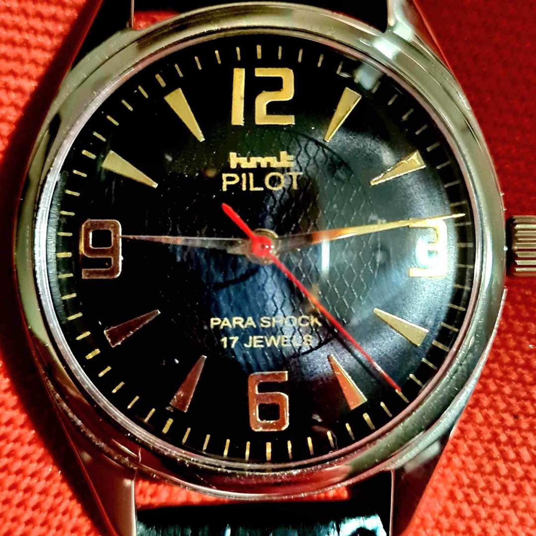 #Mechanical Watch #Hmt Pilot #17 Jewels ParaShock, Men's Fashion, Watches & Accessories, Watches ...