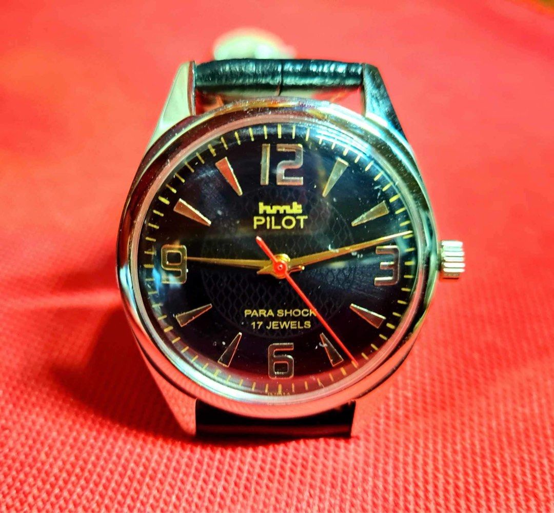 #Mechanical Watch #Hmt Pilot #17 Jewels ParaShock, Men's Fashion, Watches & Accessories, Watches ...