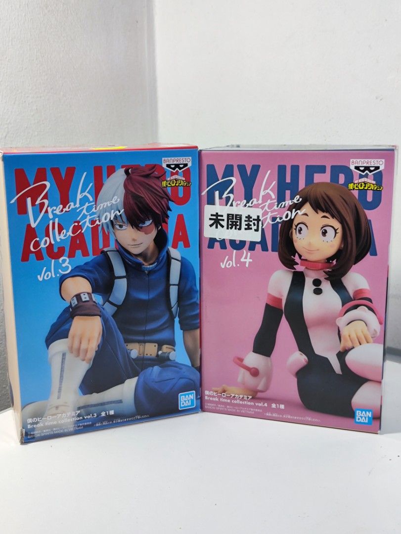 MHA Ochako and Shoto Breaktime Figures Banpresto MIB condition, Hobbies ...