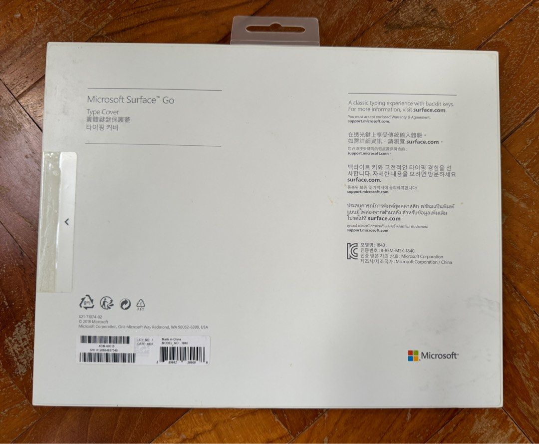 Microsoft Surface Go Type Cover, Computers & Tech, Laptops & Notebooks ...