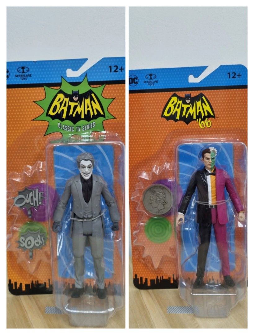 MISB McFarlane Retro Joker and Two Face, Hobbies & Toys, Toys & Games ...
