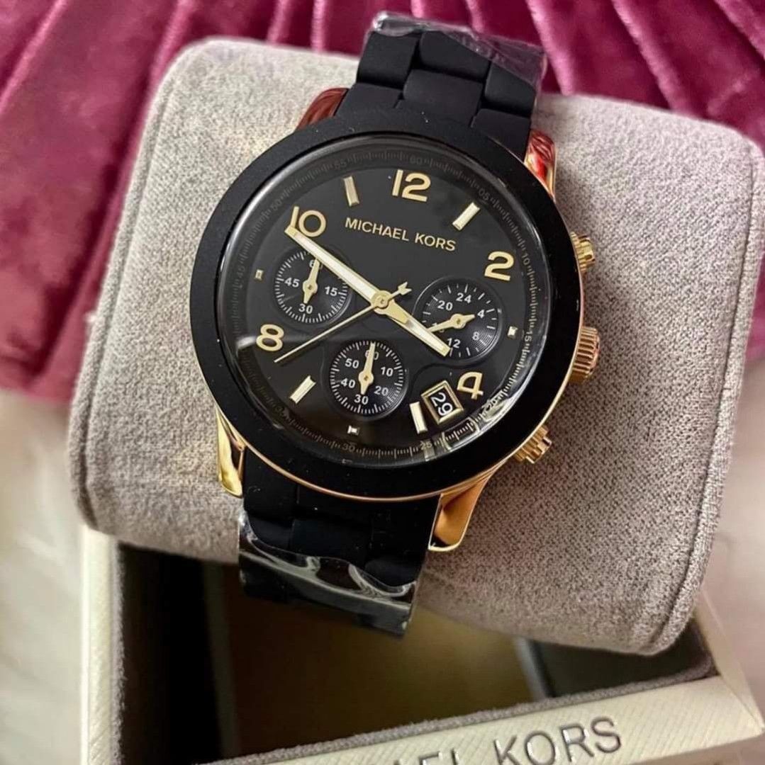 MK Black Catwalk Chronograph Watch MK5191 1, Women's Fashion, Watches ...