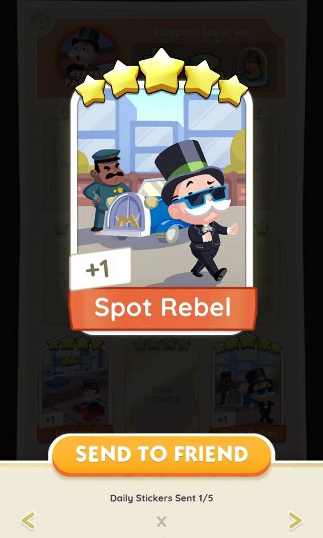 Monopoly go Spot Rebel, Hobbies & Toys, Toys & Games on Carousell