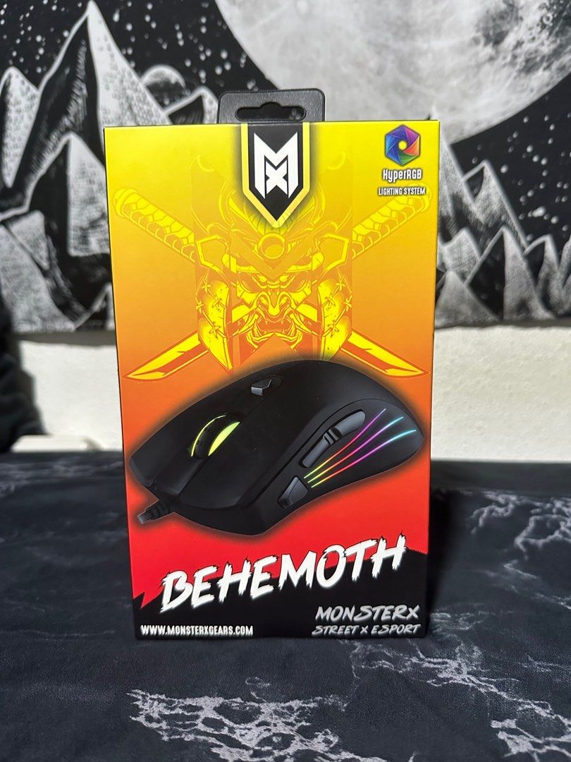 MONSTERX BEHEMOTH WIRED GAMING MOUSE 12000 DPI RGB, Computers & Tech ...