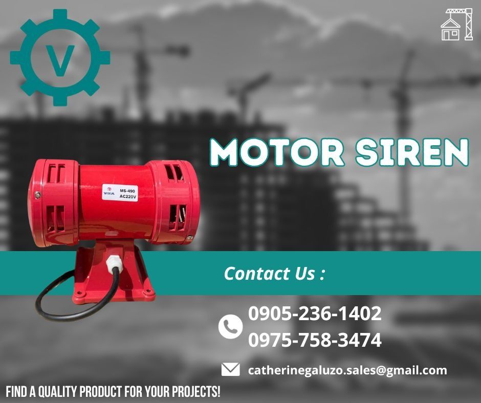 MOTOR SIREN, Commercial & Industrial, Construction Tools & Equipment on Carousell