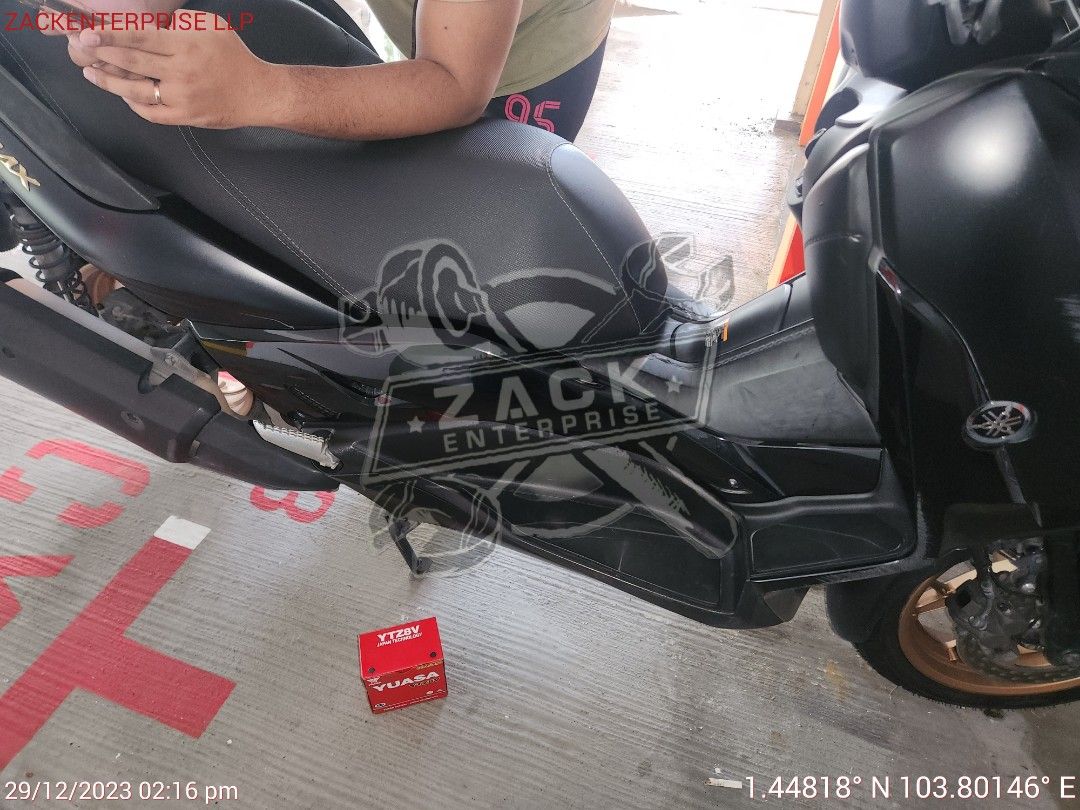 Motorcycle Battery Replacement Rescue and Recovery Yuasa Battery Jump ...