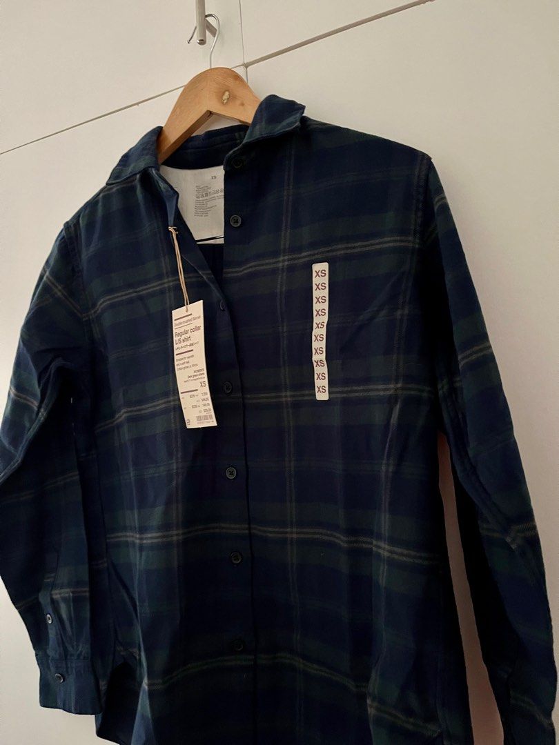 Muji Cotton Flannel, Women's Fashion, Tops, Longsleeves on Carousell