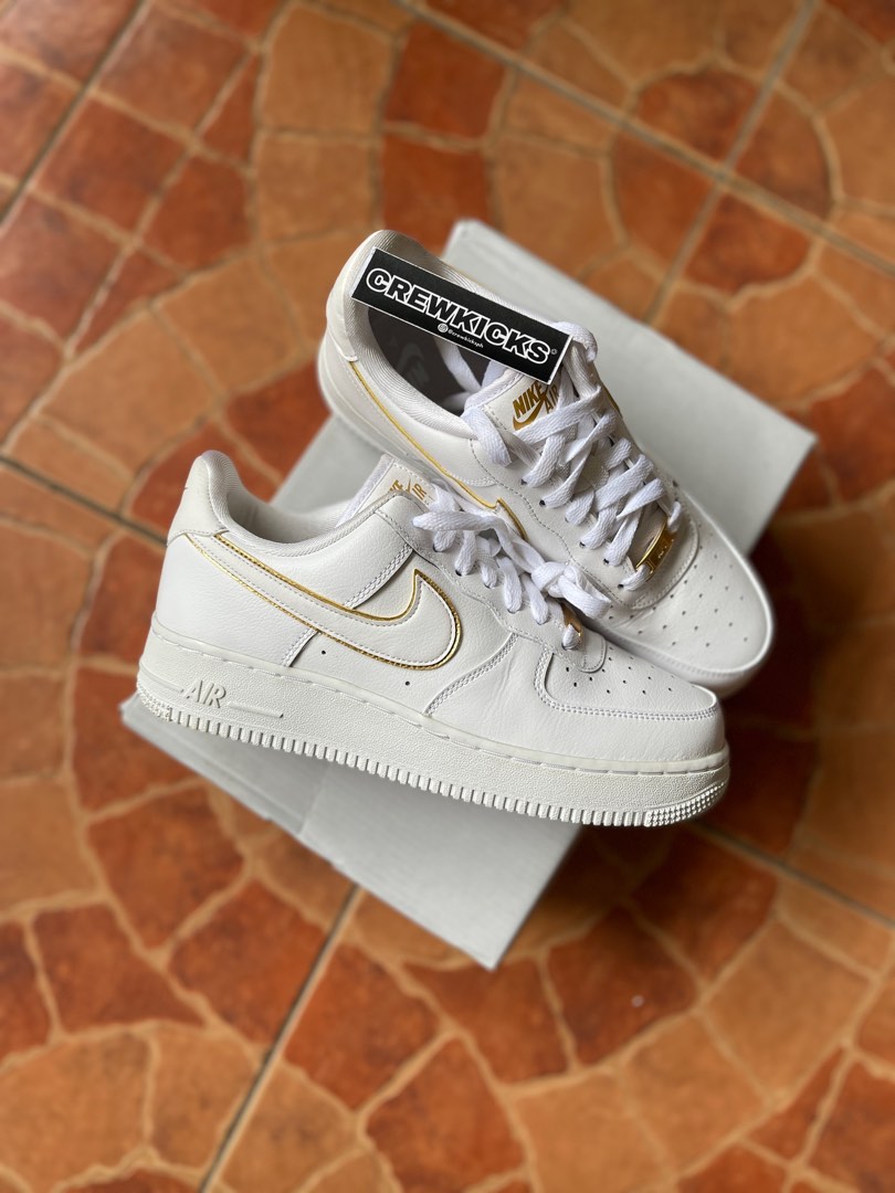 Nike Air Force 1 Low Ess 'Metallic Gold' Wmns, Women's Fashion ...