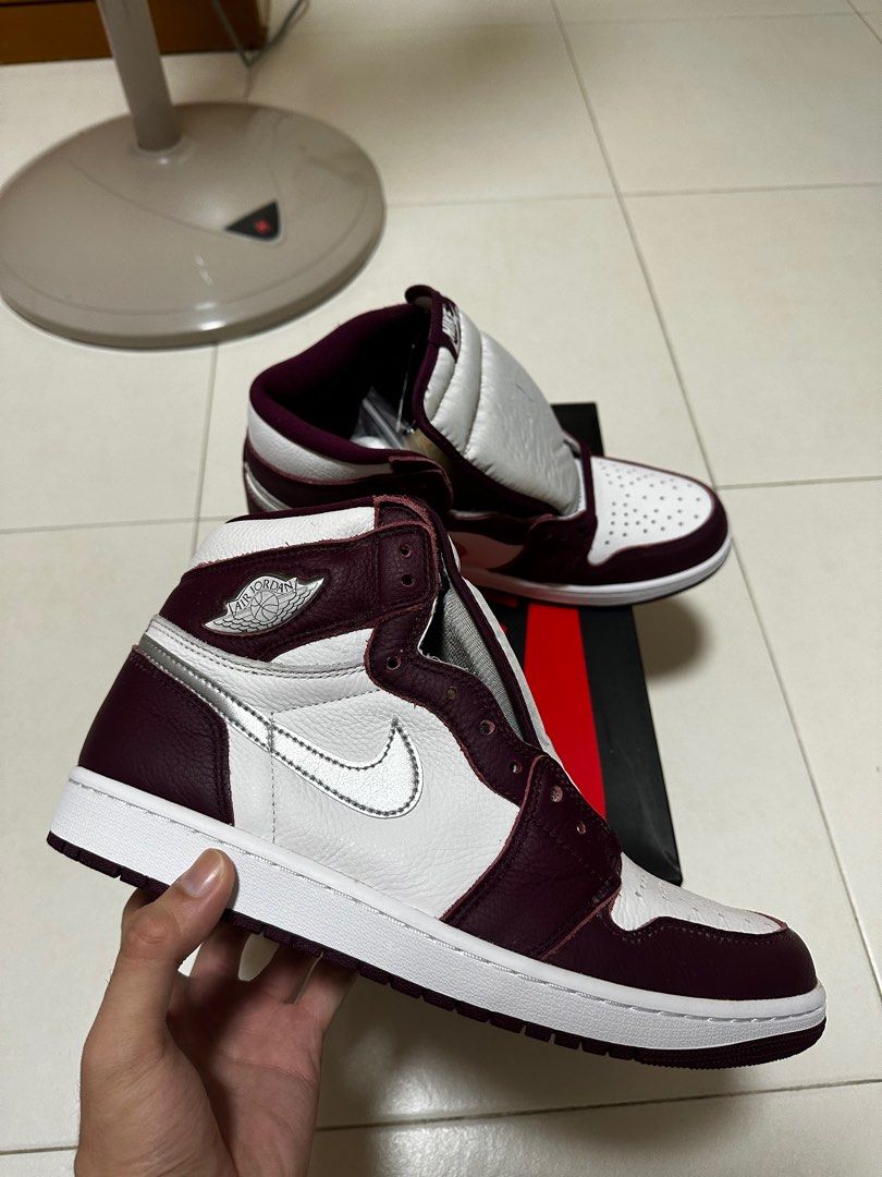 Nike air jordan 1 Bordeaux shoes, Men's Fashion, Footwear, Sneakers on ...