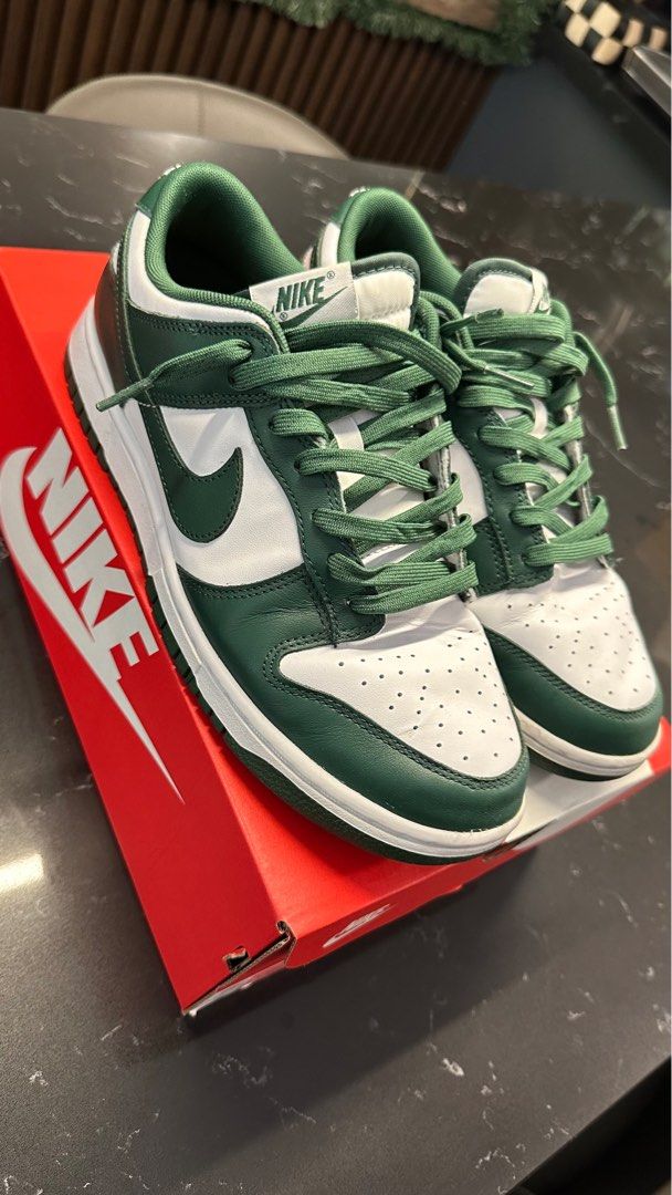 Nike Dunk Low 'Michigan State', Men's Fashion, Footwear, Sneakers on ...