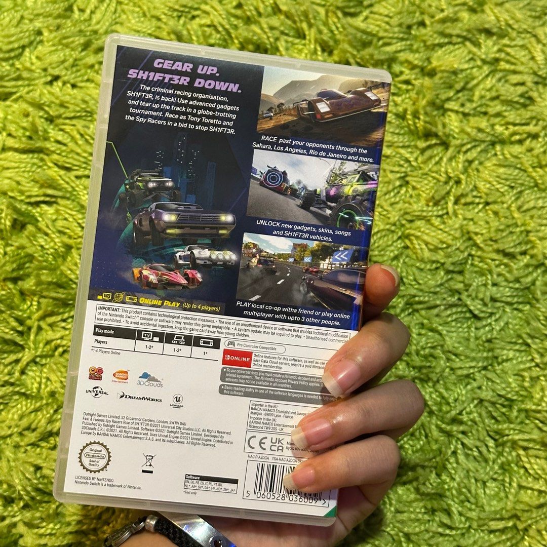 Nintendo Switch Game Fast & Furious Spy Racers Rise Of Sh1ft3rs, Video ...