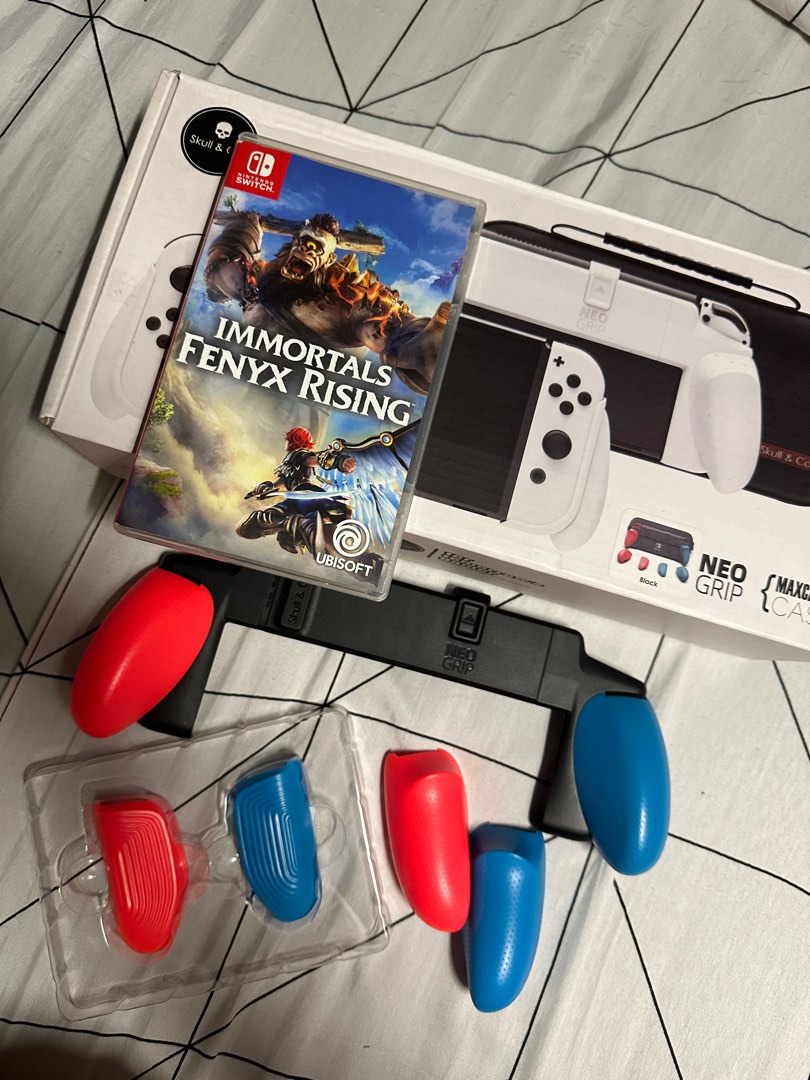 Nintendo Switch Neo Grip & Immortal Fenyx Rising Game, Video Gaming ...