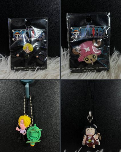 One Piece - Chibi Keychains [Official Merch], Hobbies & Toys, Books ...
