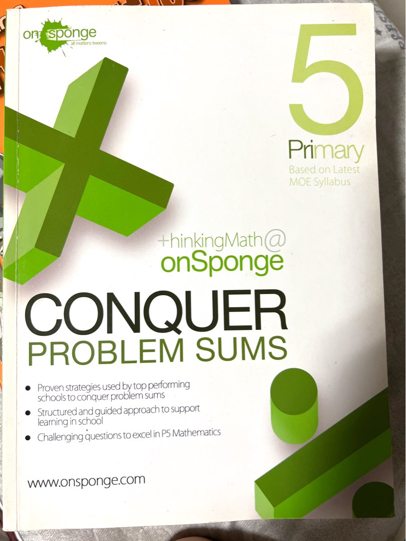 OnSponge P5 Math, Hobbies & Toys, Books & Magazines, Assessment Books on Carousell