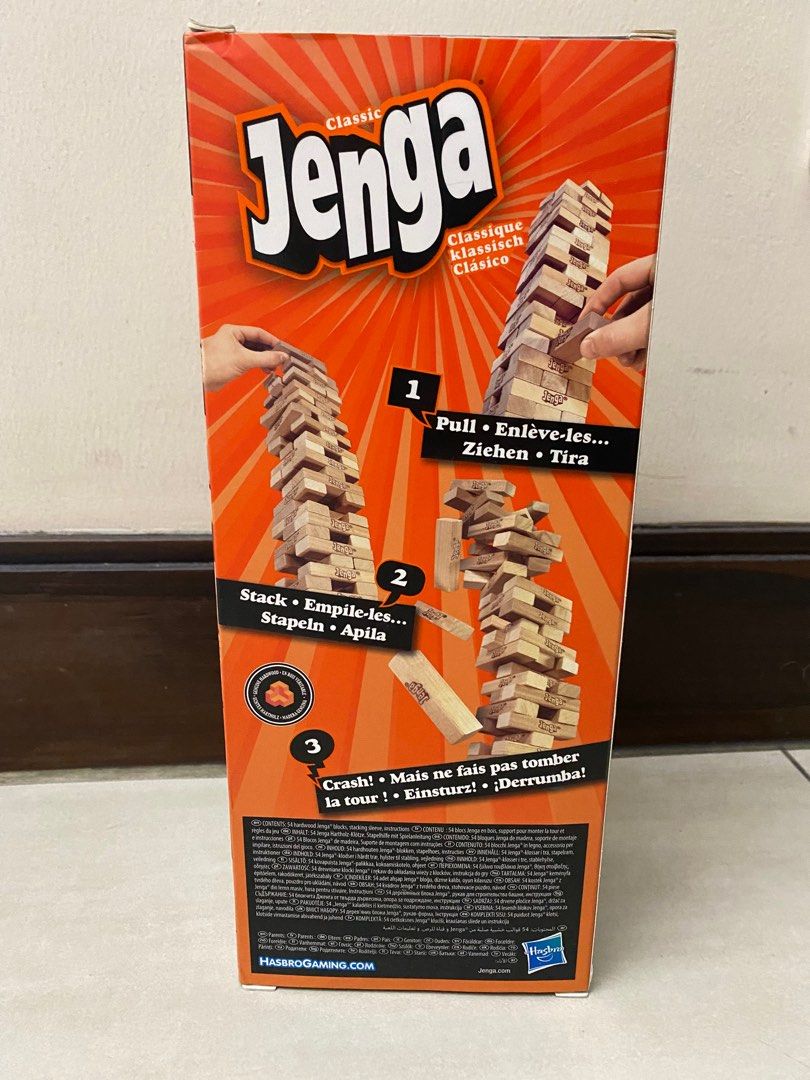 original hasbro jenga classic blocks, Hobbies & Toys, Toys & Games on ...