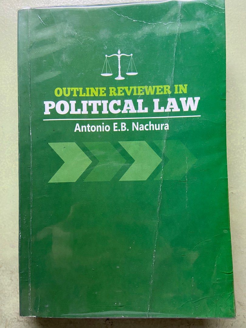 Outline Reviewer in Political Law by Nachura, Hobbies & Toys, Books ...