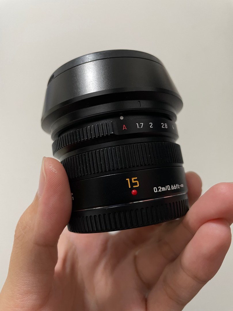 Panasonic Leica 15mm f1.7 Lens, Photography, Lens & Kits on Carousell