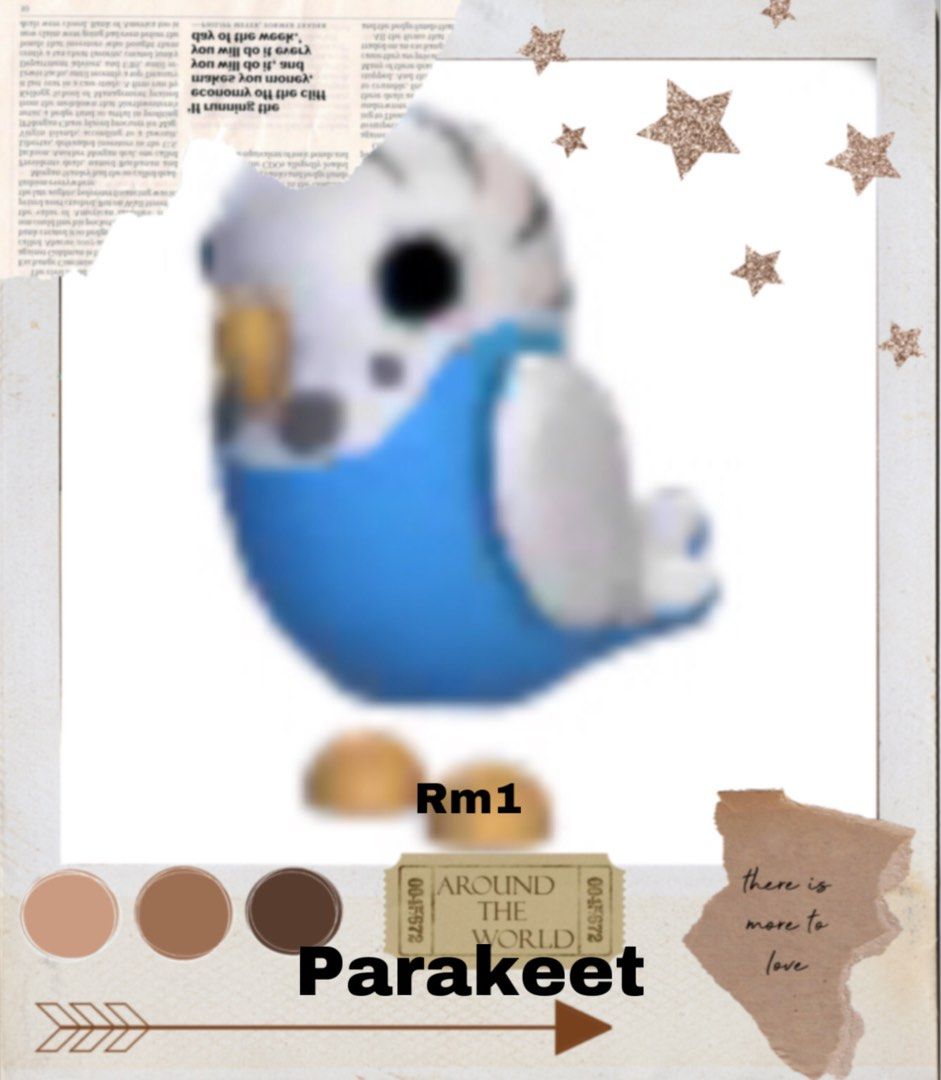 Parakeet ( Roblox - Adopt Me ), Video Gaming, Gaming Accessories, In ...