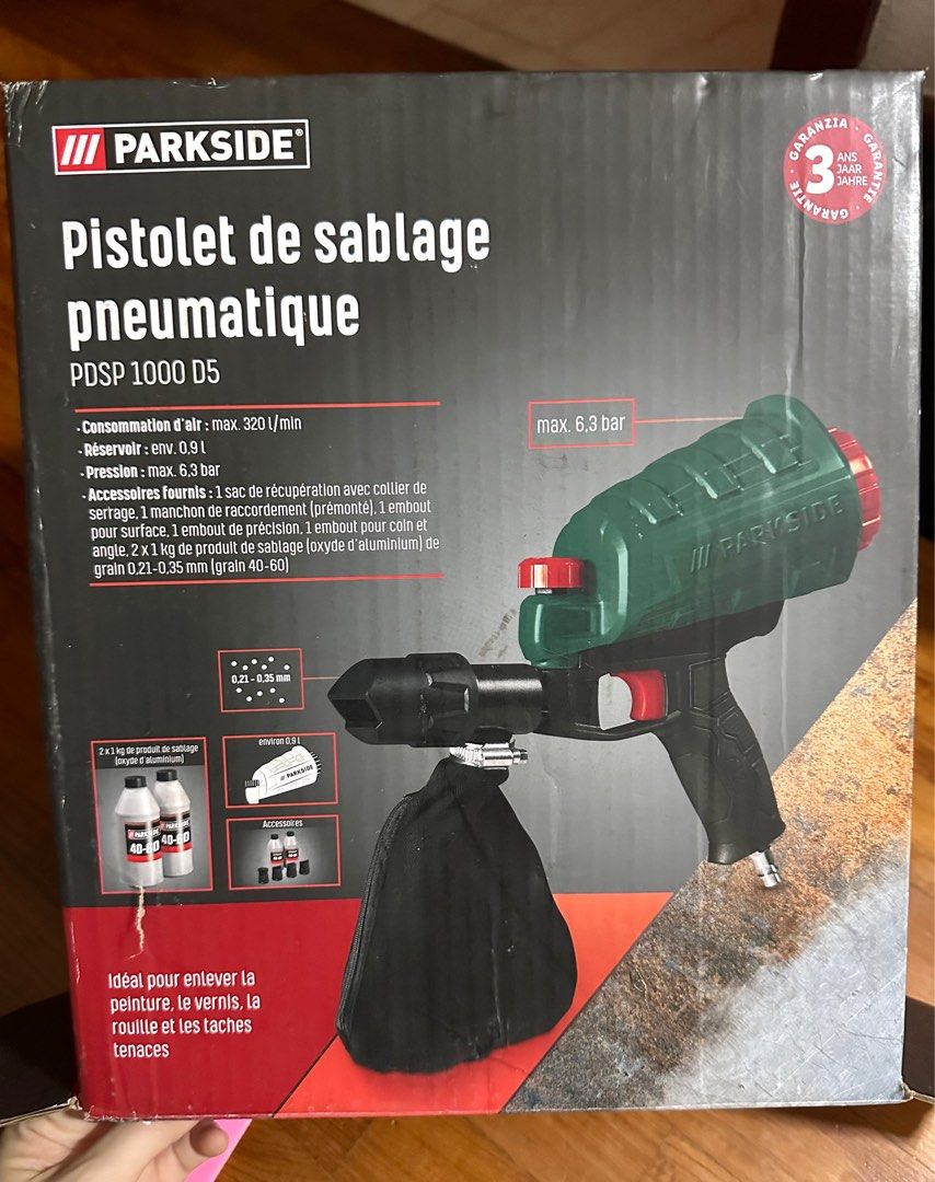 Parkside Compressed air sandblasting gun, Furniture & Home Living, Home ...