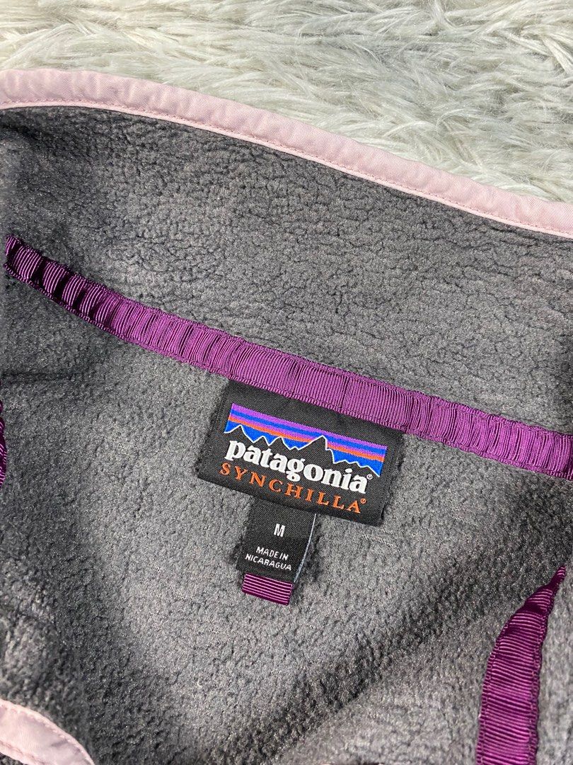 Patagonia Synchilla T-Snap Two Tone Fleece Pullover, Women's Fashion ...