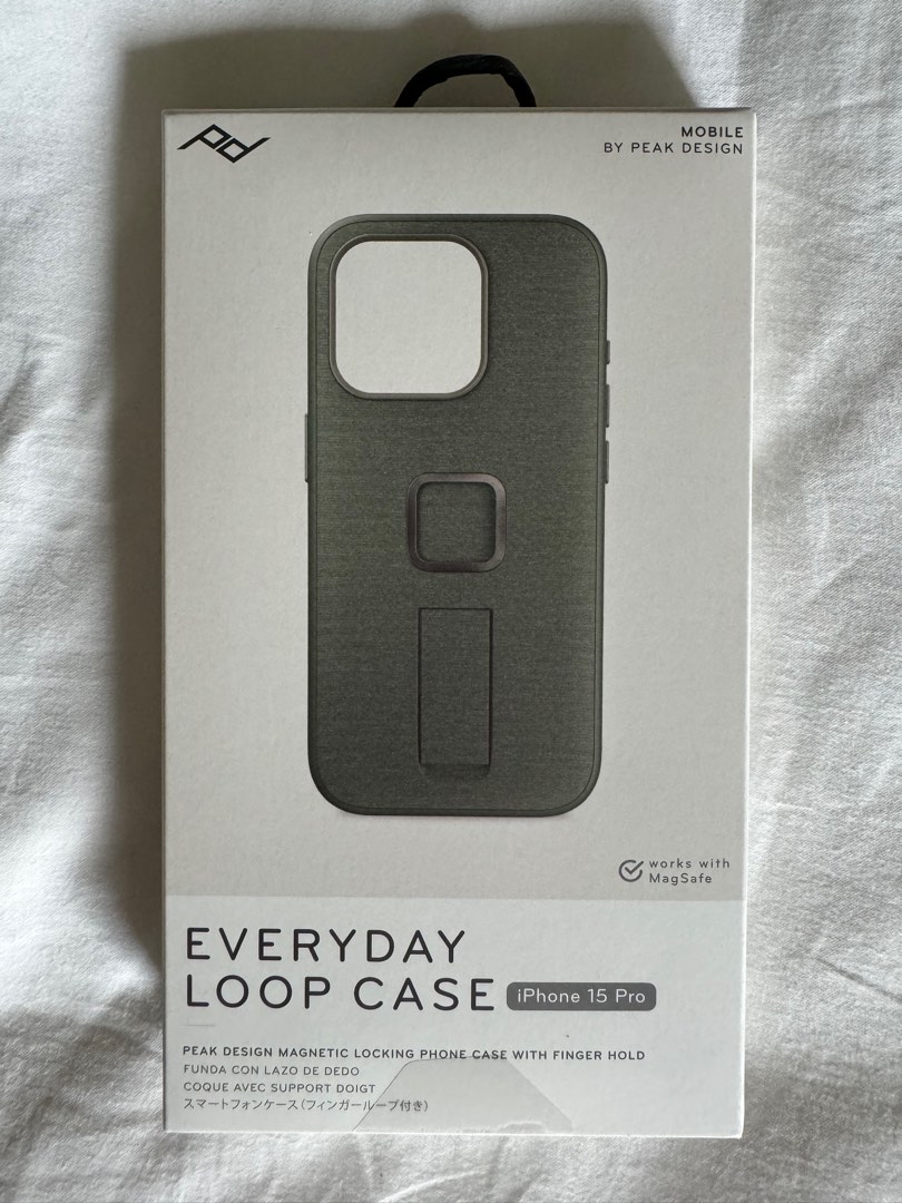 Peak Design iPhone 15 Pro Everyday Loop Case Sage Colour version 2 with ...