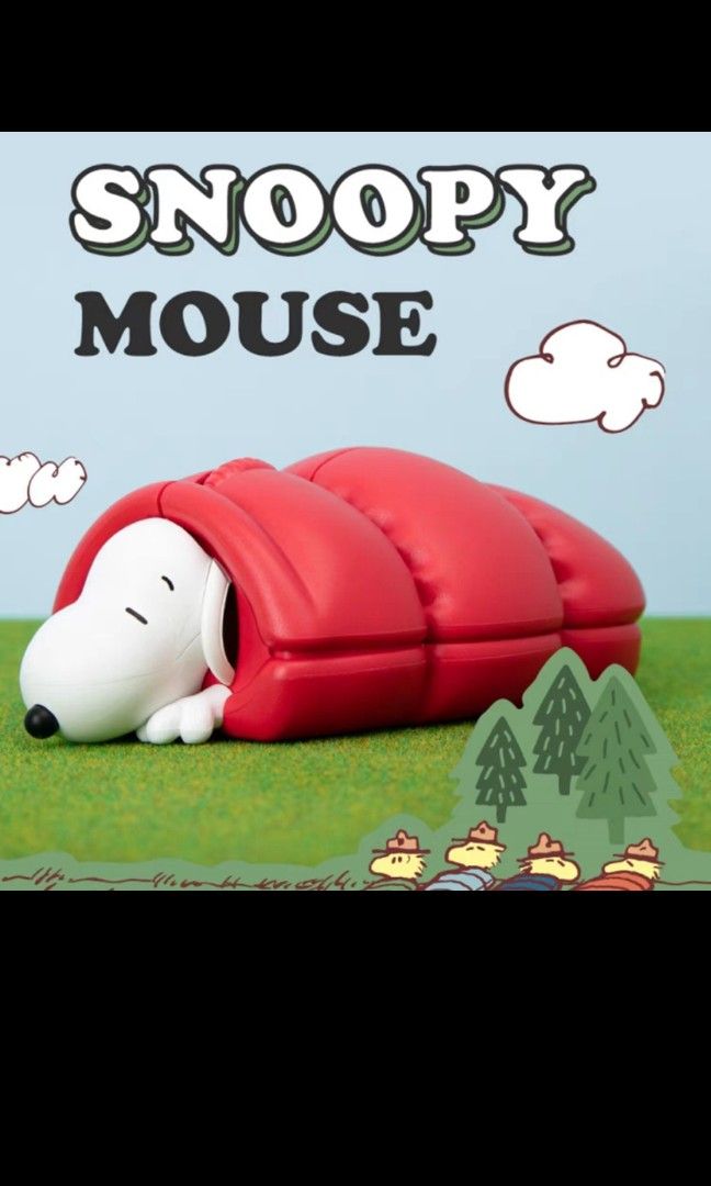 Peanuts Snoopy Figurine Wireless Mouse / Multipairing , OS Compatible ...