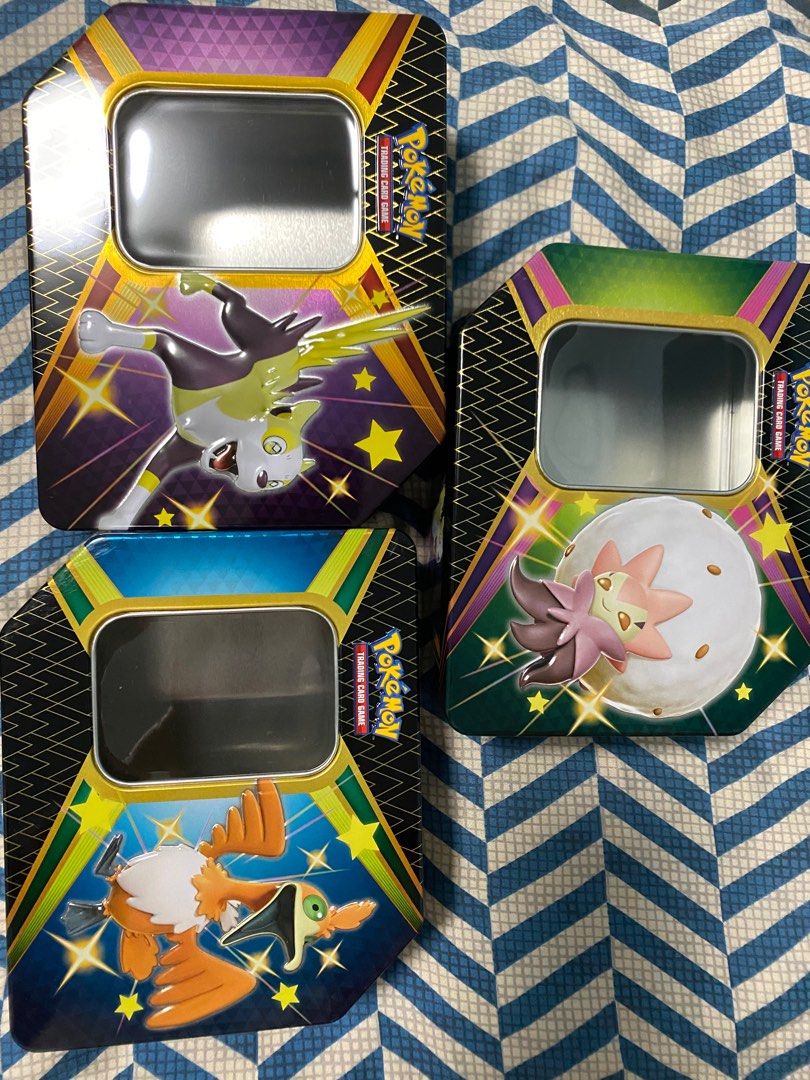 Pokémon Shining Fate Tins (Big), Hobbies & Toys, Toys & Games on Carousell