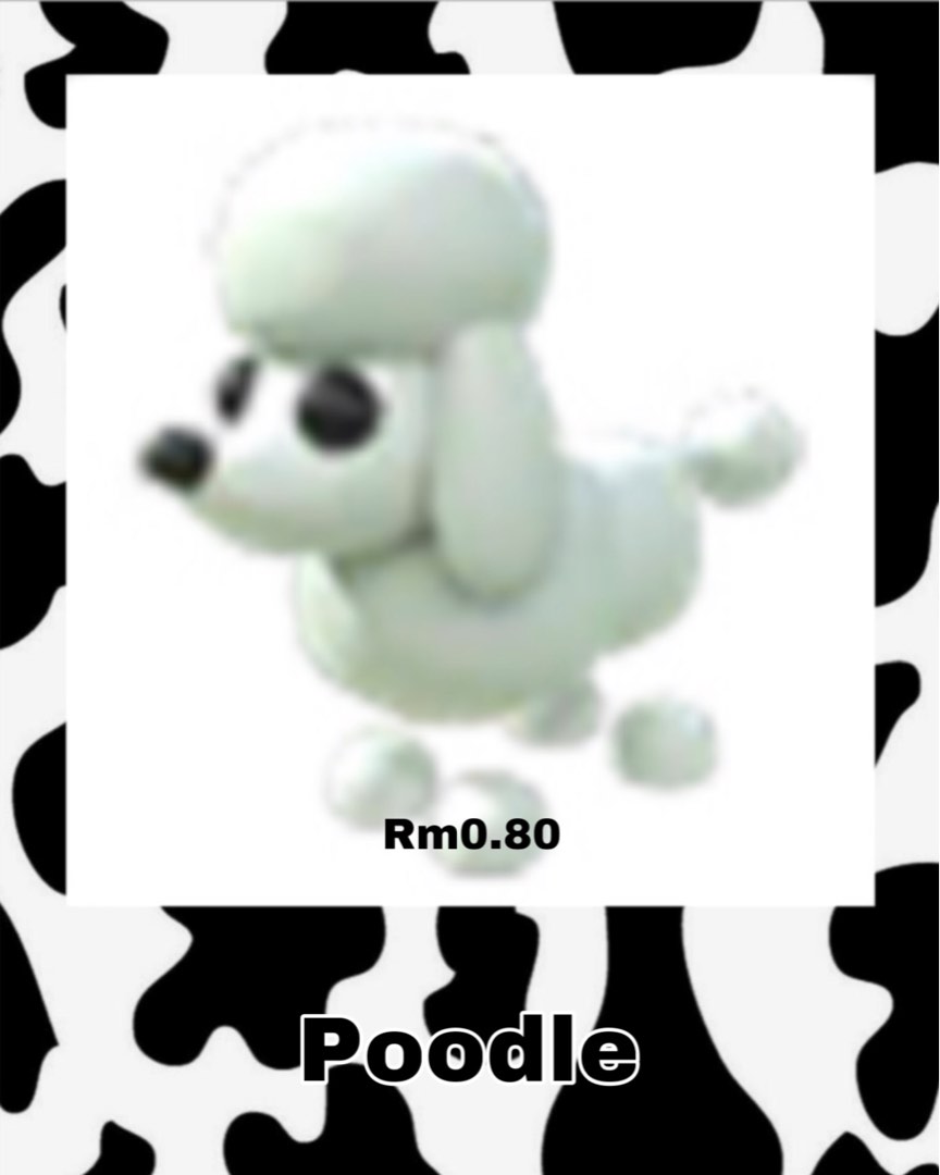 Poodle ( Roblox - Adopt Me ), Video Gaming, Gaming Accessories, In-Game ...