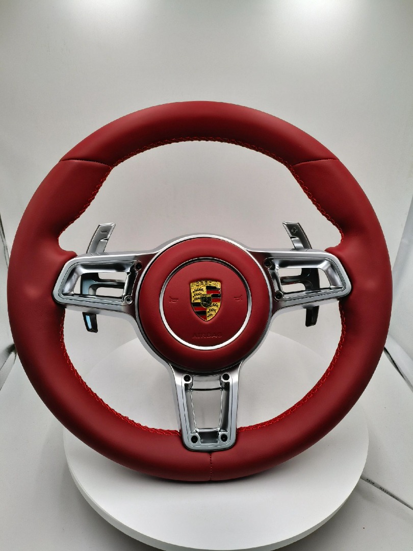 Porsche GT steering wheel. Adapted to Cayenne 911 718 Macan Panamera ...
