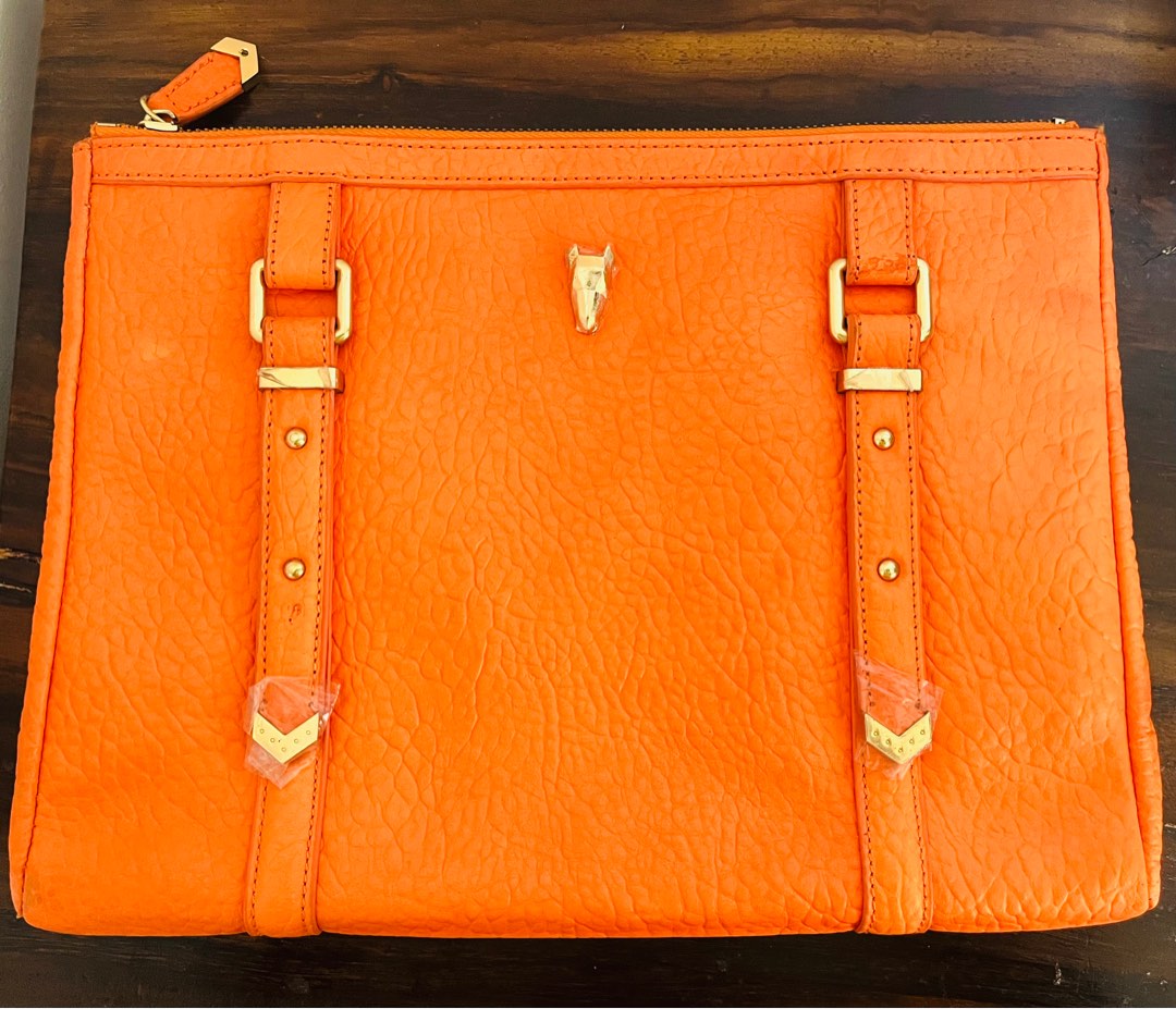 Pre Loved Big Leather Pouch, Women's Fashion, Bags & Wallets, Purses ...