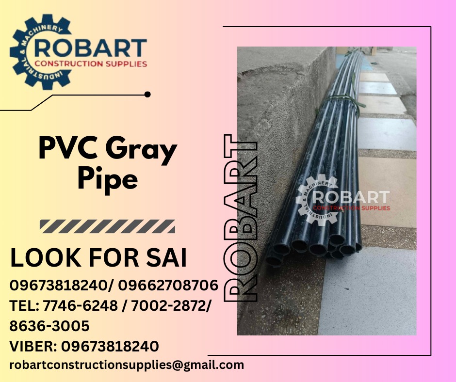 PVC Gray Pipe, Commercial & Industrial, Construction Tools & Equipment ...