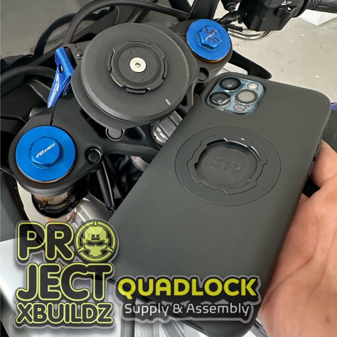 Quadlock For Yamaha R15, Motorcycles, Motorcycle Accessories on Carousell