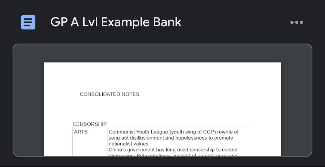 Raffles Institution (RI) GP A Level Example Bank & Notes [100+ pages ...